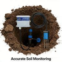 China High Precision LoRaWAN Soil Temperature and Humidity Sensor for Wireless Remote Monitoring and Data Transmission in Farming for sale