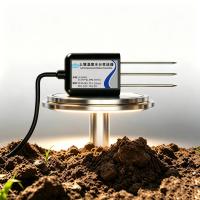China RS485 soil EC sensor IP68 sealed corrosion resistant design for soil moisture and electrical conductivity monitoring for sale