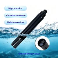China RS485 Ammonia Nitrogen Detector 0-1000mg/L, with Temperature Compensation IP68 Integrated Temperature Transmitter for sale
