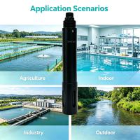 China RS485 Ammonia Nitrogen Detector 0-1000mg/L, with Temperature Compensation IP68 Integrated Temperature Transmitter for sale