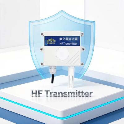 China RS485 HF Transmitter Hydrogen Fluoride Gas Detector 0-100ppm Industrial Monitor for sale