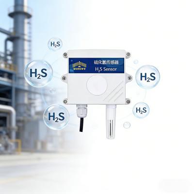 China ZONEWU Multi Parameter Intelligent Industrial Air Quality Monitor Wall Mounted 0-100ppm RS485 H2S Gas Detector for sale
