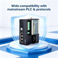 China FBOX Industrial IoT Gateway, 4G LTE & WiFi Optional, 350+ Industrial Protocols for PLC Remote Monitoring for sale
