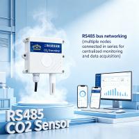 China High Quality RS485 Carbon Dioxide Temperature and Humidity Sensor, 0-6000ppm Gas Detector, Suitable for HVAC/greenhouse for sale