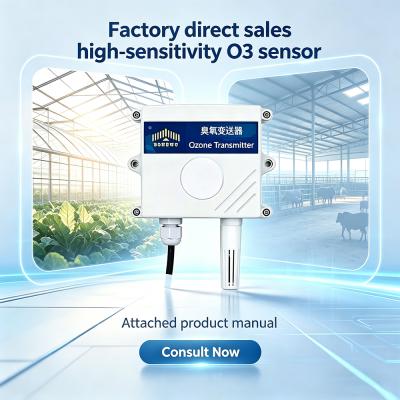 China ZONEWU RS485 Ozone Sensor in Greenhouse Agriculture Farm Oxygen Detector, Intelligent O3 Ozone Transmitter Modbus for sale