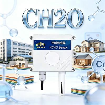 China High Quality NDIR Formaldehyde (CH2O) Gas Analyzer 0-50ppm RS485 Output for Indoor air Quality Monitoring for sale