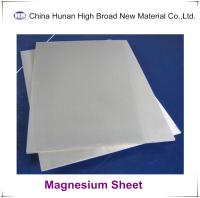 China WE43 AZ91 Magnesium Alloy Metal Sheet Plate / AZ31B Magnesium Photoengraving Plate for sale