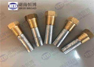 China ASTM B418-95 Water Heater Anode Rod Complete Zinc Pencil Anode For Marine Engines for sale