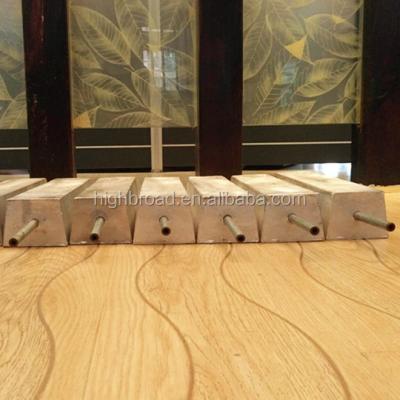 China Customized Current Magnesium Anode With D Trapezoid Shape And ISO9001 / ROHS Certification Prevent Or Slow Down The Rusting Of Steel Structures for sale