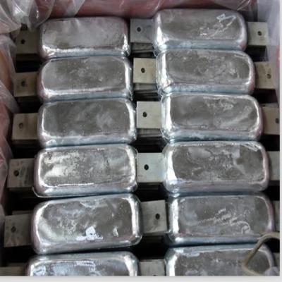 China High Resistance To Corrosion Aluminum Anode For Seawater And Offshore Structures Aluminum Ballast Tank Anode used to prevent corrosion of steel structures in seawater and brackish water for sale