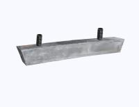 China Flush-Mounted Aluminum Anode With Solid Rod Insert for off-shore cathodic protection more compliant to the structure’s geometric shape and has lower effect on resistance for sale
