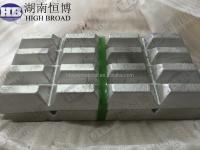 China AlZn20% Alloy Ingot Aluminum Zinc Master Alloy with Zn 20% Content 6-8kgs Weight for Grain Refining for sale