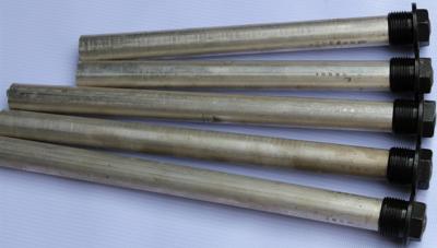 China Extruded Round Water Heater Anode Rods , Aluminum Anode Rod For Water Heater , Heater Treater Anode Rod Sacrifices Itself To Prevent Corrosion Inside The Tank for sale