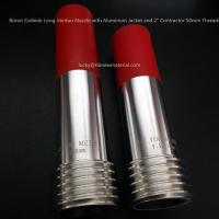 China Boron Carbide Long Venturi Nozzle With Aluminum Jacket And 2″ Contractor 50mm Threads for sale