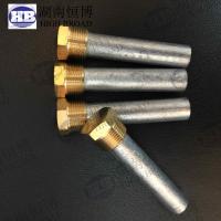 China GM and Detroit Diesel engine zinc anode rod with brozen caps , rod Shape for sale