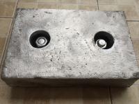 China Marine Sacrificial Zinc Anode For Ship , Zinc Hull Anode ISO DNV BV Fit Marine for sale