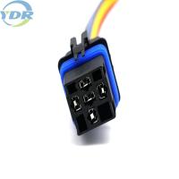 China 300mm Length Wire Harness 12V 24V 40A 5 Pin Automotive Relay With Socket for sale