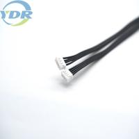 China 26AWG Black Flat Cables JST PHR-4 With Female 2.0 Pitch Connectors Reverse Sides for sale