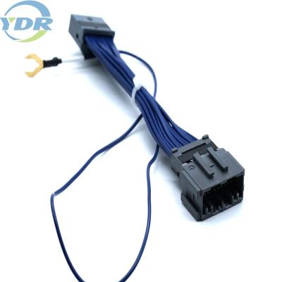 China JAE Male Female Cable MX34020SF1 To MX34020PF1 Fork Terminal Wire Harness Cable for sale