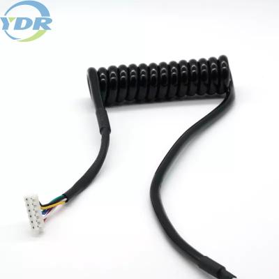 China EHR-6 To XHP-6 2.5mm Wire Harness Cable Safety Coated Extension Spring Cable For Medical Equipment for sale