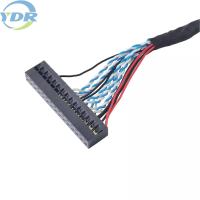 China LCD Panel Screen TV Display LVDS Cable Assembly Custom Wire Harness 130mm for sale
