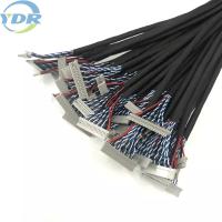 China LCD Panel Screen TV Display LVDS Cable Assembly Custom Wire Harness 130mm for sale
