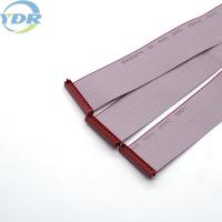 China IDC 2.54mm Pitch Red 20Pin Customized Flat Cable UL2651 28AWG PVC Copper Material for sale