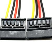 China Molex 5.08 To Sata wire harnesses Computer Hard Disk Cable 18AWG 500mm for sale