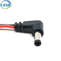 China 5.5 2.1 DC Power Jack Cable , 90 Degree Male Female Cable UL1007 18AWG for sale