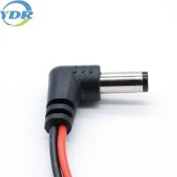 China 5.5 2.1 DC Power Jack Cable , 90 Degree Male Female Cable UL1007 18AWG for sale