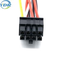 China Molex 4.2mm 5557 2*4 8 Pins Custom Wire Harnesses and Cables With M4 Circular Terminal for sale