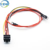 China Molex 4.2mm 5557 2*4 8 Pins Custom Wire Harnesses and Cables With M4 Circular Terminal for sale