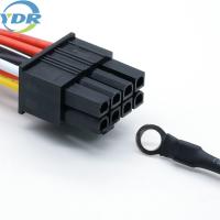 China Molex 4.2mm 5557 2*4 8 Pins Custom Wire Harnesses and Cables With M4 Circular Terminal for sale