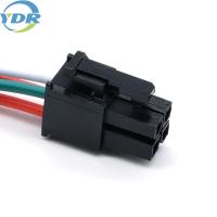 China Molex 5557 4.2mm 2*2 4 Pins Connector To 4.8mm Terminal Custom Wire Harnesses and Cables for sale