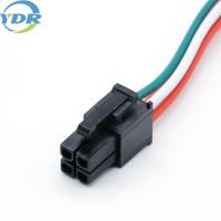 China Molex 5557 4.2mm 2*2 4 Pins Connector To 4.8mm Terminal Custom Wire Harnesses and Cables for sale