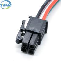 China Molex 5557 4.2mm 2*2 4 Pins Connector To 4.8mm Terminal Custom Wire Harnesses and Cables for sale