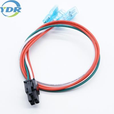 China Molex 5557 4.2mm 2*2 4 Pins Connector To 4.8mm Terminal Custom Wire Harnesses and Cables for sale