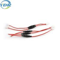 China Fuse Tube Terminals Wire Red Wire Black Screw Type Inline Tube Tubing Fuse Holder For Glass Fuses for sale