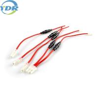 China Fuse Tube Terminals Wire Red Wire Black Screw Type Inline Tube Tubing Fuse Holder For Glass Fuses for sale