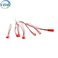 China JST SYP Black Red Wire w/2 Pin Red Housing Terminal Custom Wire Harness Battery Cable for sale