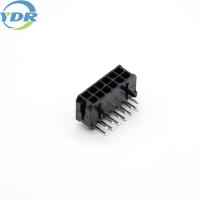 China 90 Degree Vertical Molex 12 Pin Connector LCP Tin Plated Material for sale
