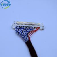 China Muticolor Lcd LVDS Display Cable 30 pin 10064 32AWG For TV for sale