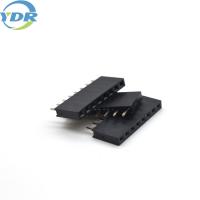 China Female Header Wire Harness Connectors Single Row 2.54mm Pitch Connector 8.5mm Height for sale