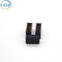 China 2.54mm Female Pin Header U type Single Row LCP Tin Plated Material for sale
