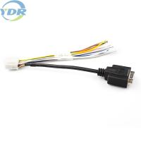 China DB15P AMP OEM Automotive Wiring Harness UL 1007 22AWG red green black for sale