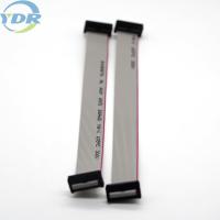 China Double Row 120mm IDC Flat Cable , UL2651 28AWG Grey Ribbon Cable for sale