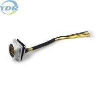China 16 Core Panel Mount Cables Waterproof Glue PLT Plug Connector for sale