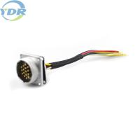 China 16 Core Panel Mount Cables Waterproof Glue PLT Plug Connector for sale