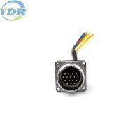 China 16 Core Panel Mount Cables Waterproof Glue PLT Plug Connector for sale