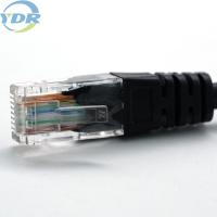 China 8Pin 24/26AWG Black Rj45 Ethernet Network Cable LAN Cable For Computer for sale